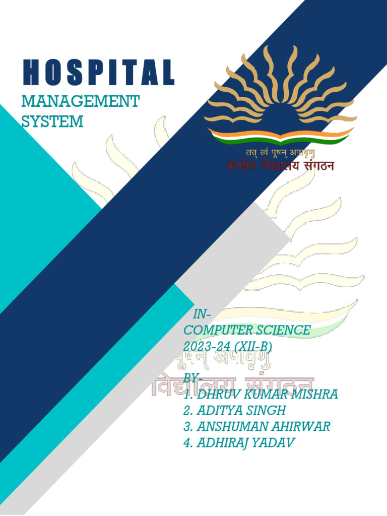 Computer Science Project File (HMS) | PDF | User (Computing) | Databases