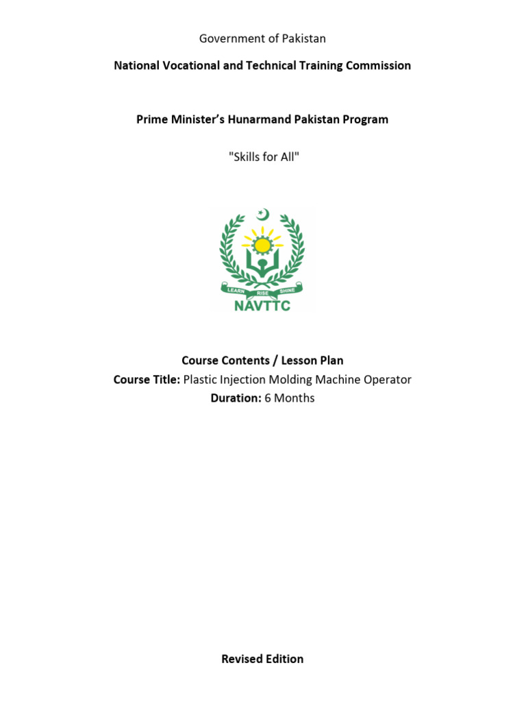 M12 Plastic Injection Molding Machine Operator | PDF