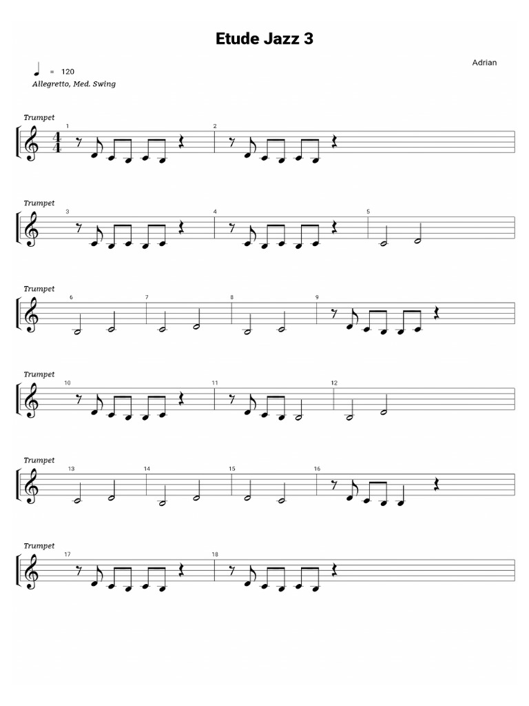 Etude Jazz 3 20240102 155603 | PDF