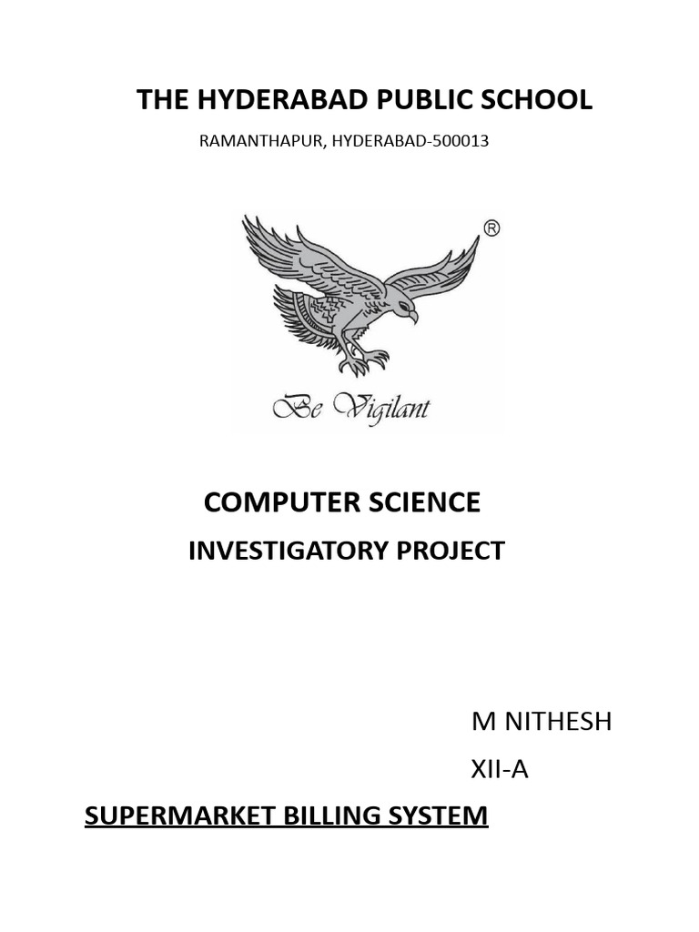 Computer Science Project | Download Free PDF | My Sql | Databases Computer Science Project | Download Free PDF | My Sql | Databases