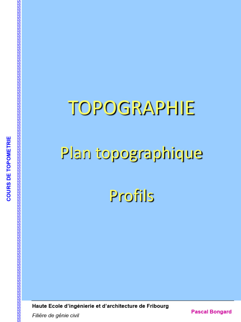 Cours de Topométrie et Topographie | PDF | Topographie | Géodésie