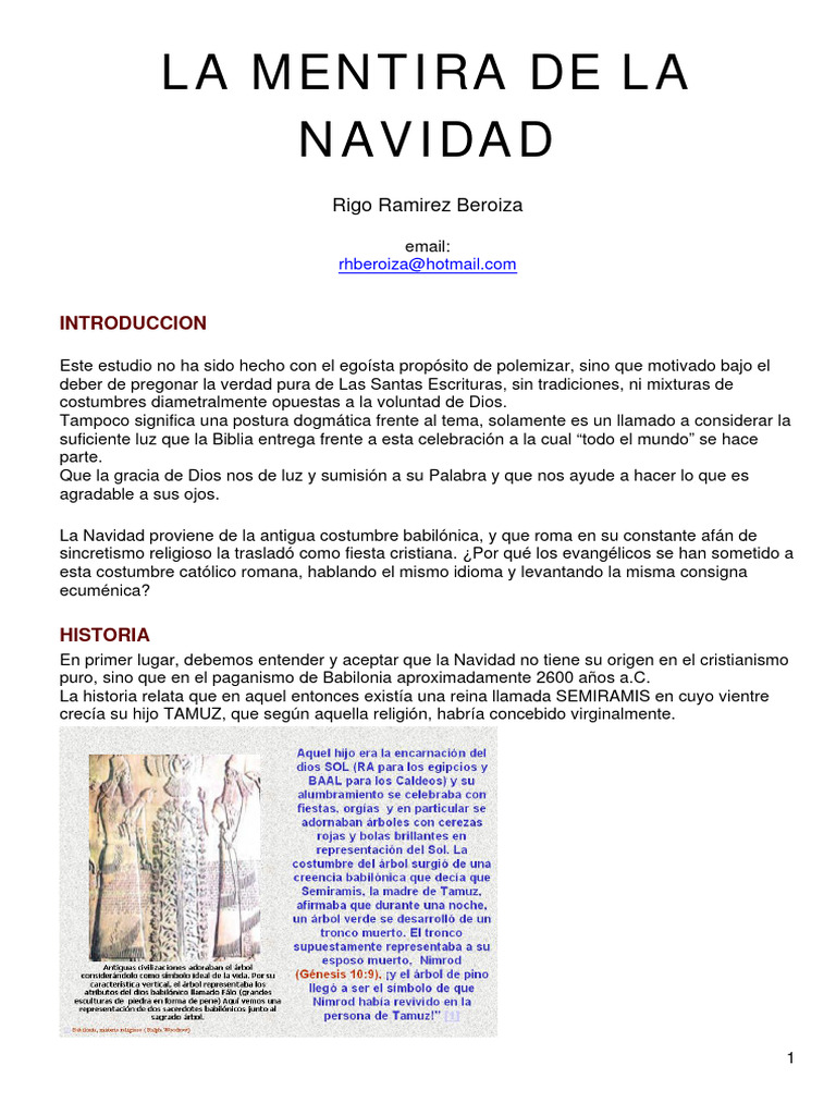 Orígenes Paganos de la Navidad | PDF