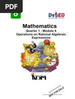Q2 Mathematics 7 - Module 3 | PDF | Polynomial | Subtraction