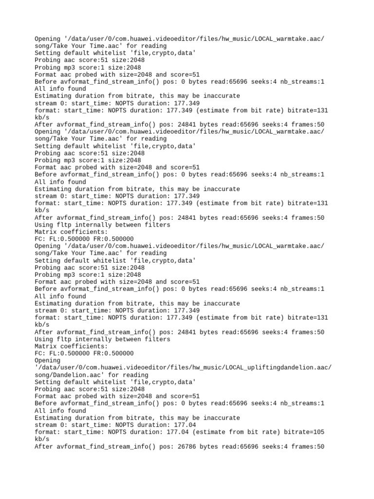 av_log | PDF | Bit Rate | Mp3