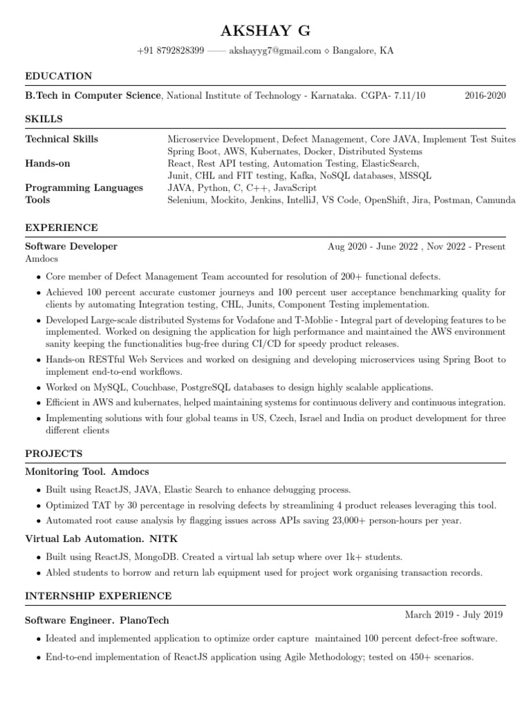 Akshay CV | Download Free PDF | Amazon Web Services | Automation