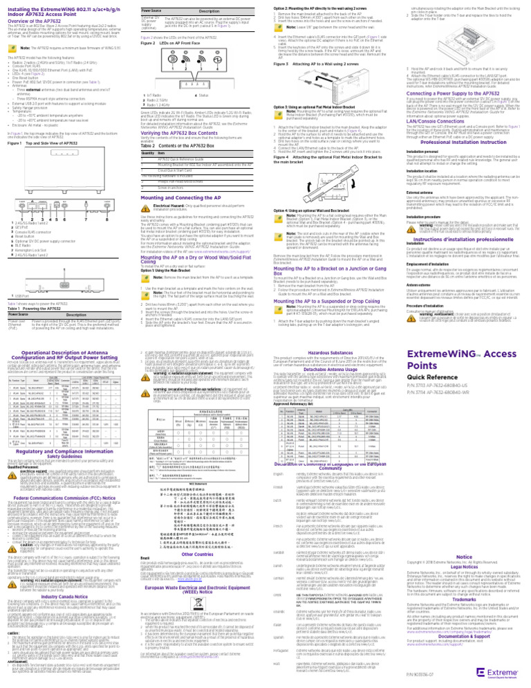 9035136-07 AP7632 QuickRef | PDF