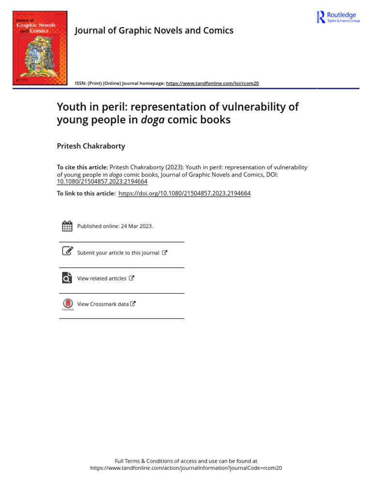 Youth in Peril Representation of Vulnerability of Young People in Doga ...