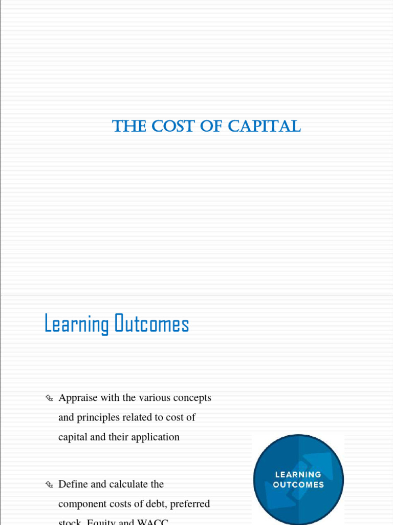 Evaluating Cost of Capital Components | PDF | Business | Finance ...