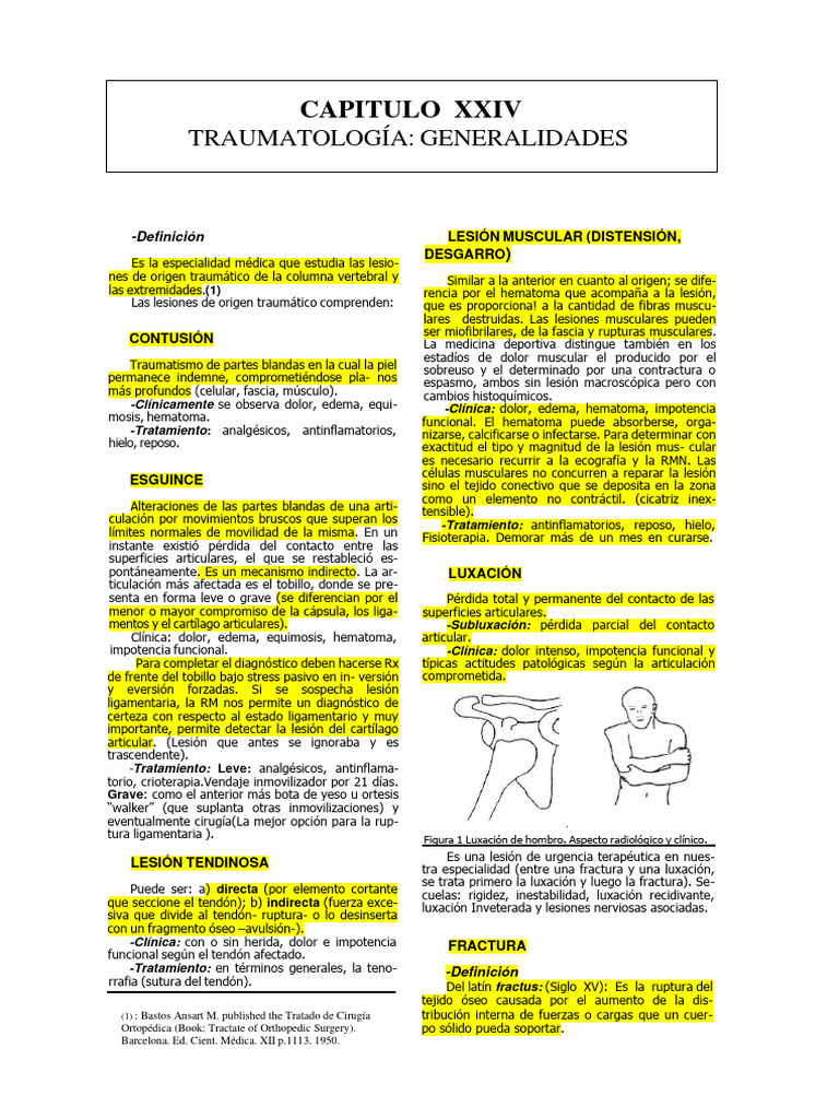 Manual Firpo PDF para ESM Cap Traumato Gral | PDF