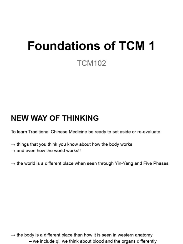 Yin - Yang - Foundations of TCM 1 | PDF