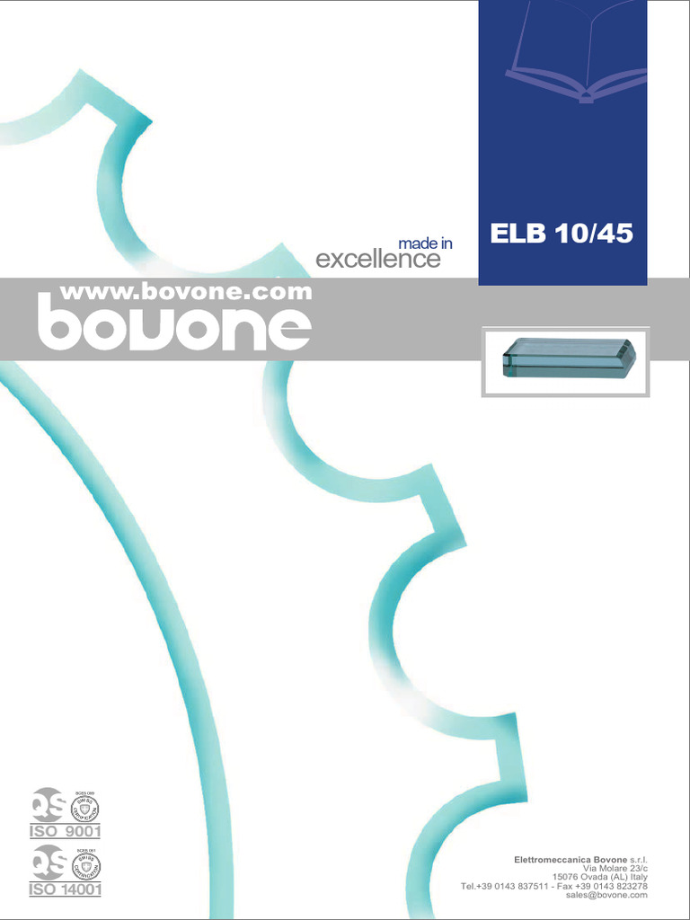 Elb 10-45 Manuale Vers 3-2 GB | PDF