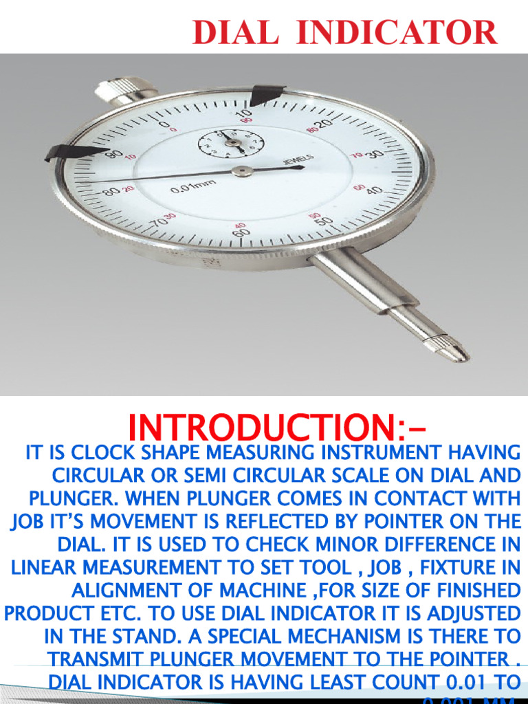 Dial Indicator | PDF | Equipment | Metrology