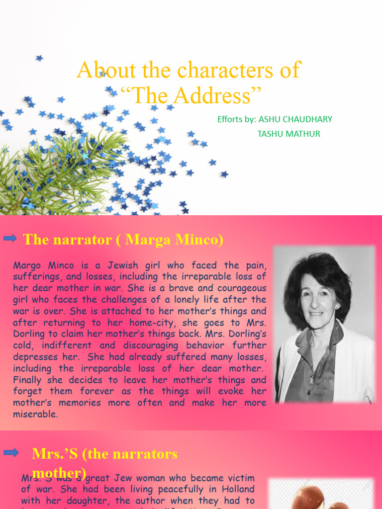 Characters of The Address | PDF