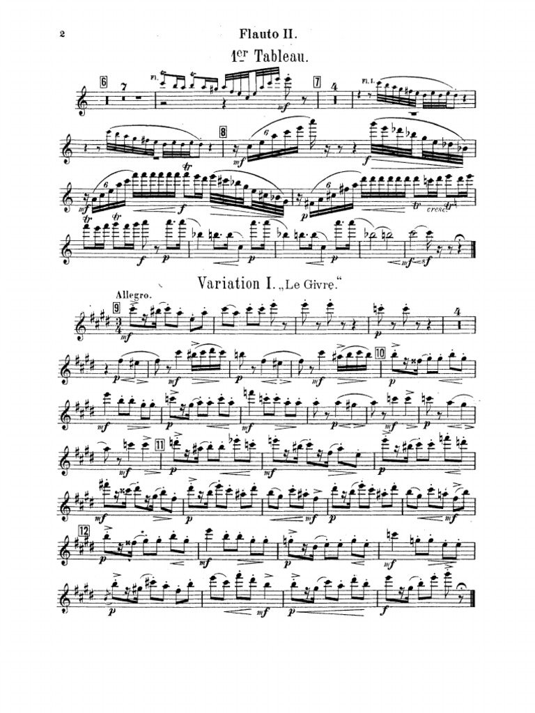 IMSLP695553-PMLP17139-Glazunov The Seasons, Op.67 - Flute 2 | PDF