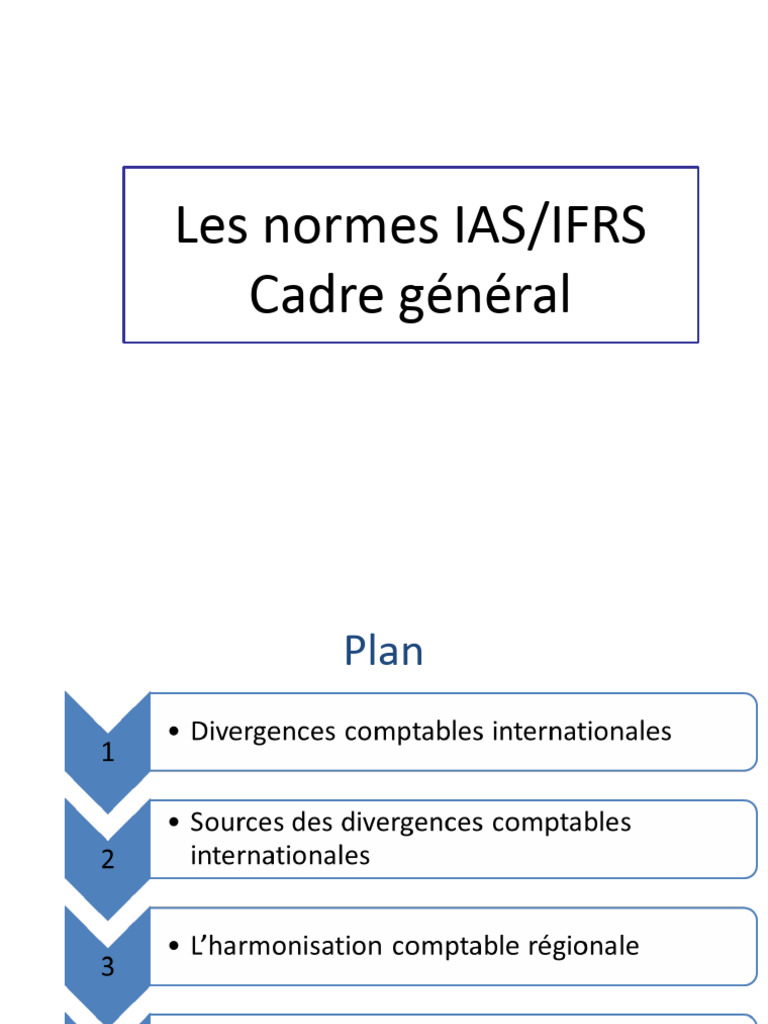Cadre Général IAS-IFRS | PDF