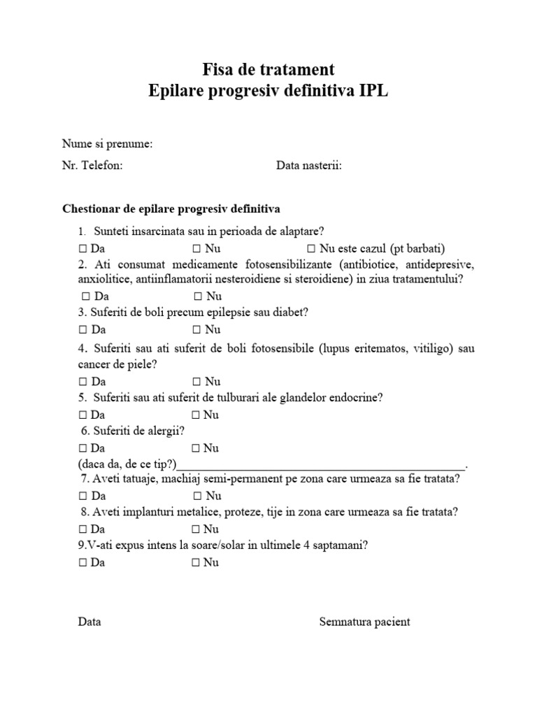 Fisa Epilare Definitiva | PDF