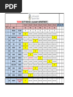 Kitchen Staff Schedule Overview | PDF