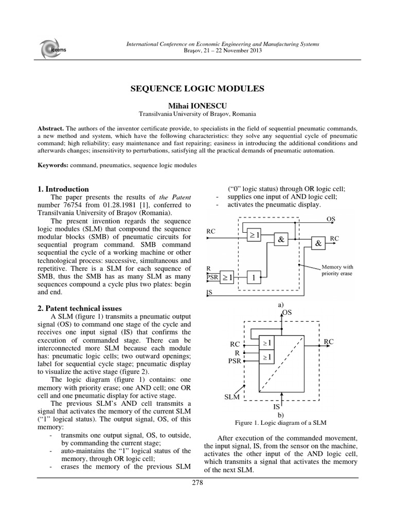 Sequence Logic Modules for Pneumatic Systems | PDF | Automation ...