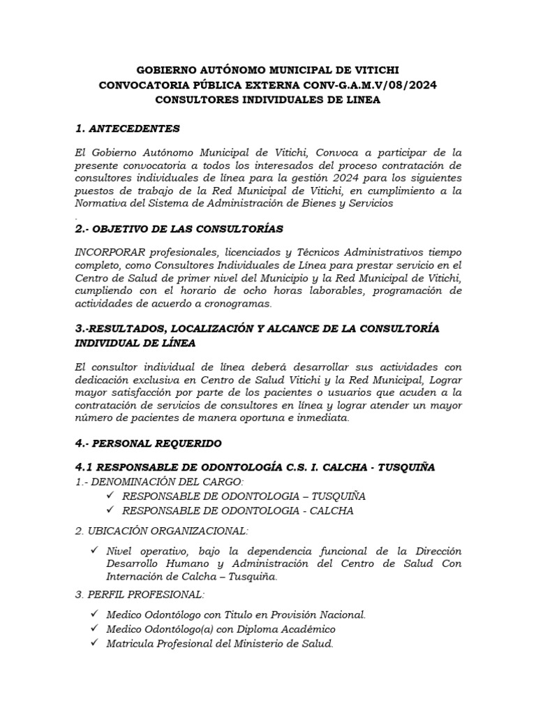 Vitichi Potosi | PDF | Enfermería | Hospital