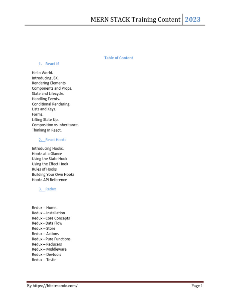 Mern Full Stack | PDF | Mongo Db | Databases Mern Full Stack | PDF | Mongo Db | Databases