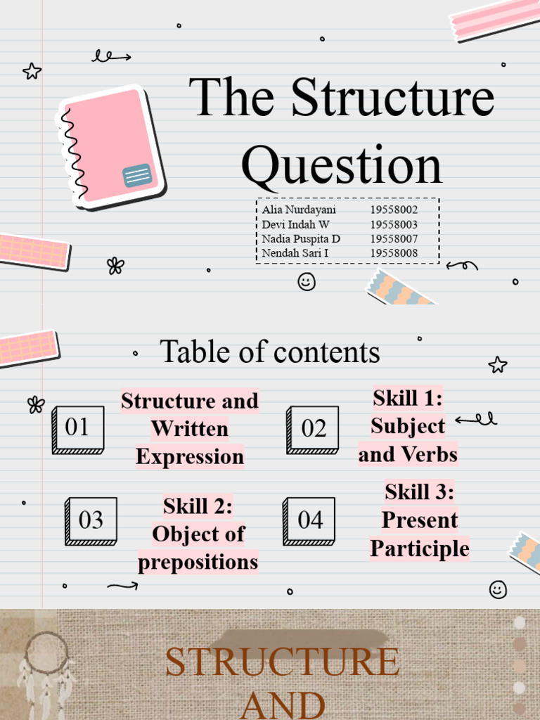 TOEFL Structure & Written Expression Guide | PDF