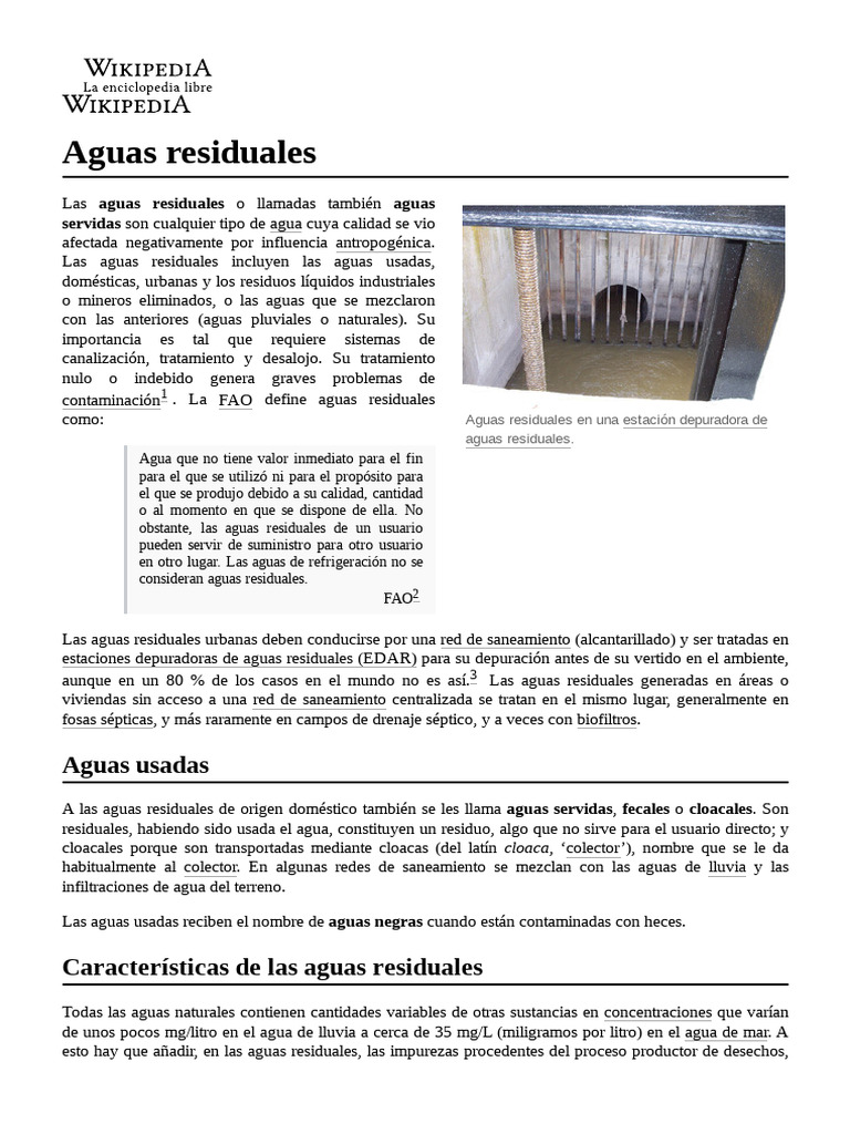 Aguas_residuales | PDF | Aguas residuales | Agua
