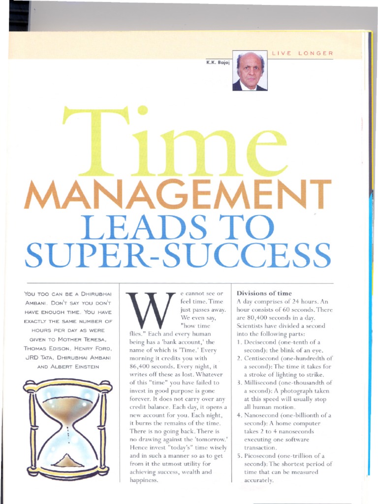 Time Management | PDF | Time Management | Professional Skills