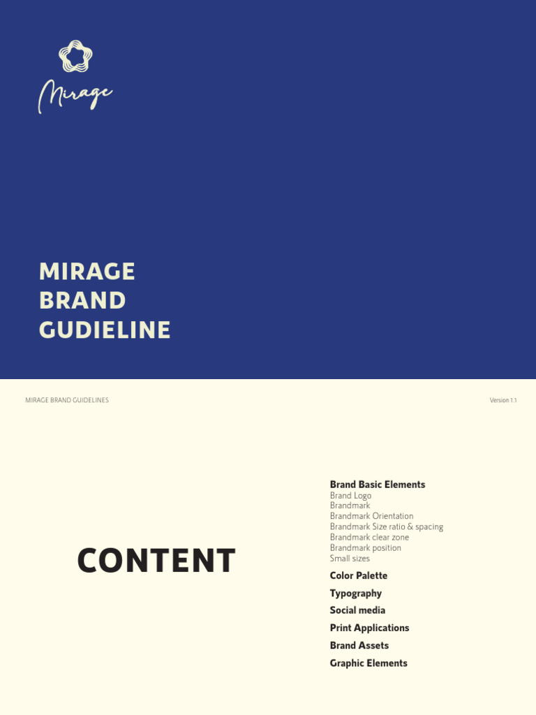 Mirage Branding Final | PDF | Logos | Typefaces