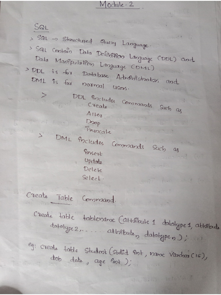 Dbms Module 2 | PDF