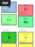 Tarjetas de Elementos Químicos PDF | PDF | Elementos químicos | Metales ...