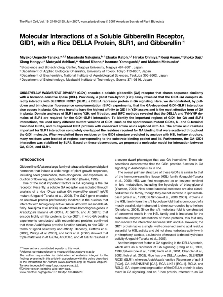 TD1 Delrot L3 2015-2016 | PDF | Protein–Protein Interaction | Proteins