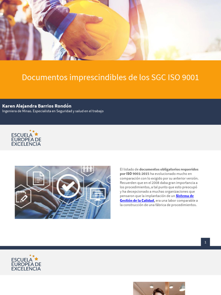 Documentos Imprescindibles de Los SGC ISO 9001 | PDF | Calidad ...