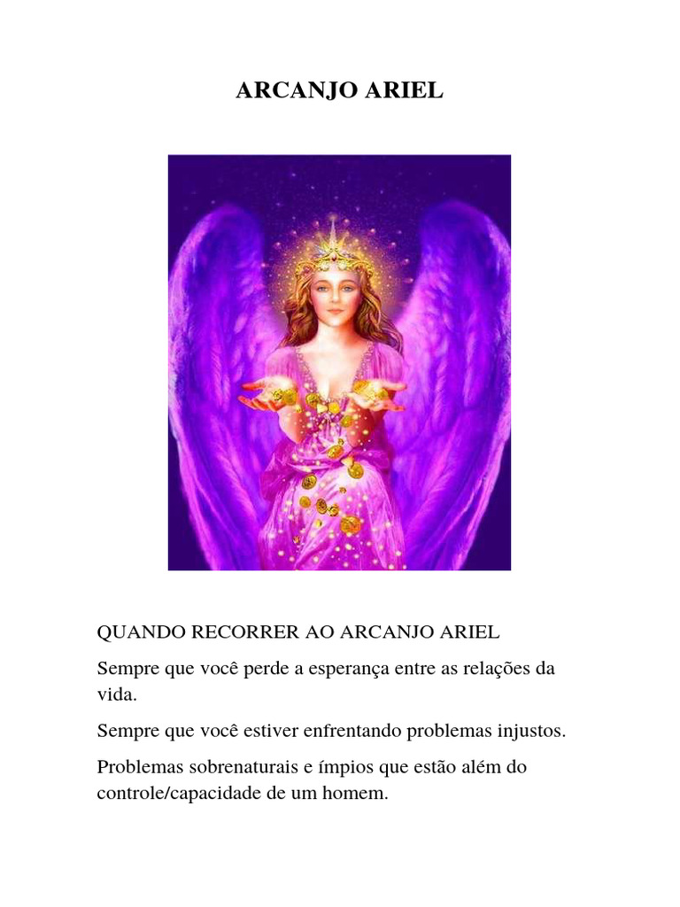 Arcanjo Ariel | PDF | Religion et spiritualité