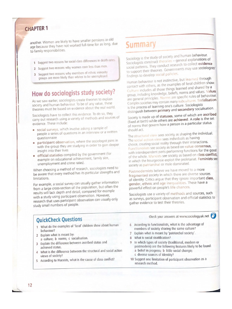 How Do Sociologists Study Society | PDF