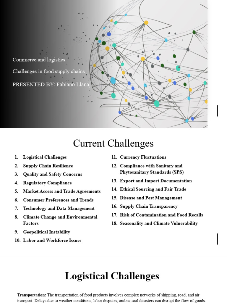 Food Supply Chain Challenges Explained | PDF | Supply Chain | Food Security