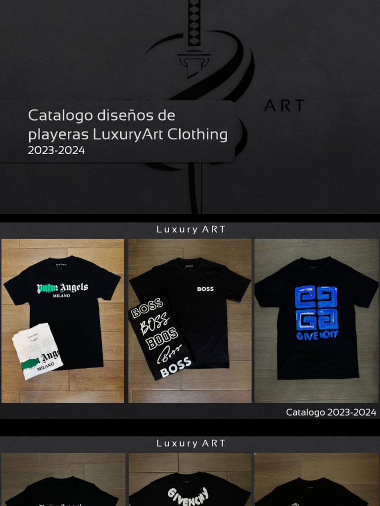 Catalogo Diseños de Playeras LuxuryArt Clothing | PDF