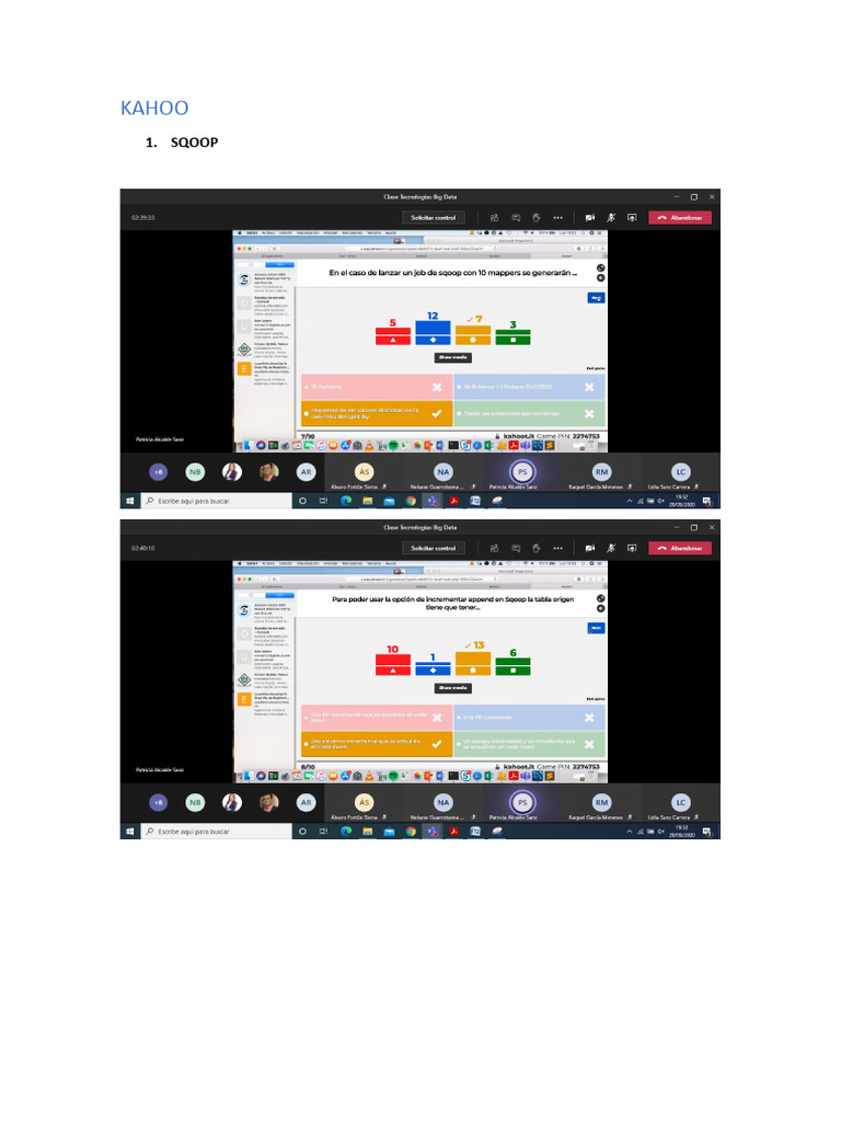 Kahoot Preguntas | PDF