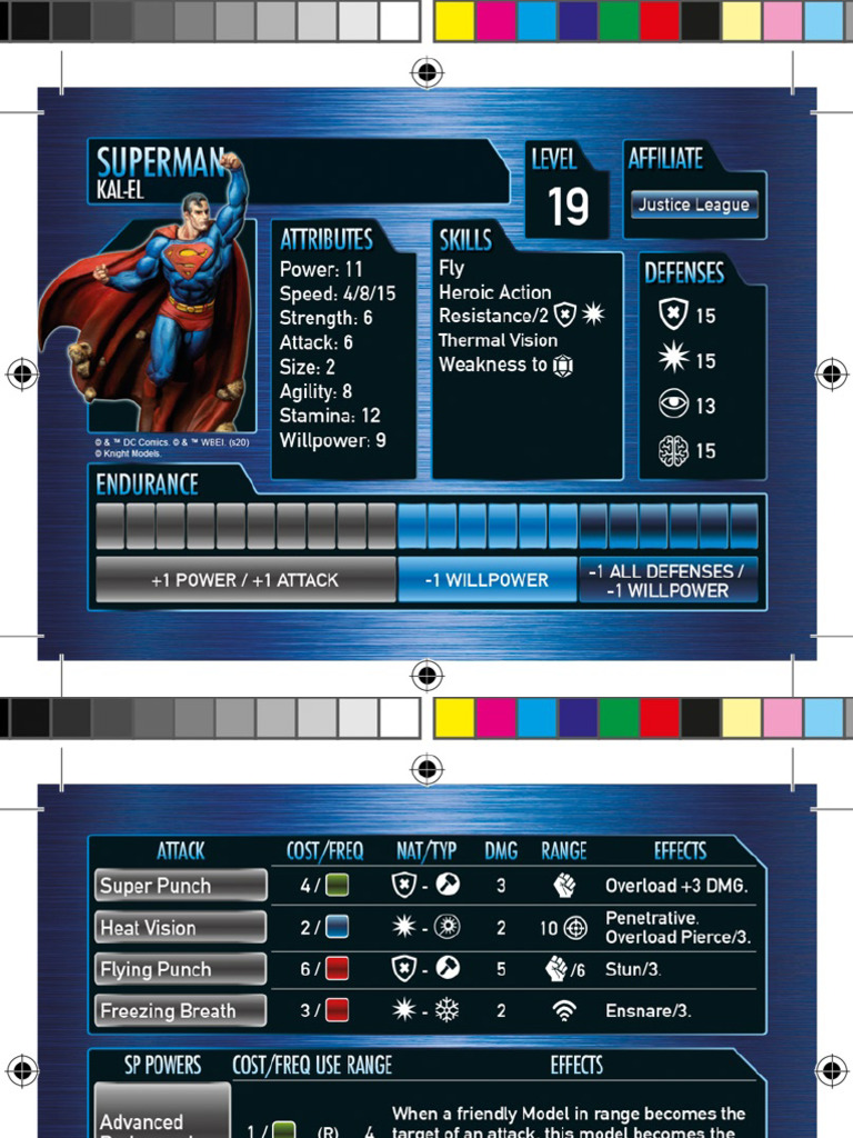 Dcun072 Superman Special Edition Character Cards Estandar | PDF