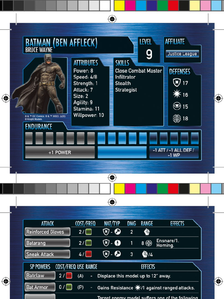 Dcun042 Justice League Character Cards Estandar | PDF