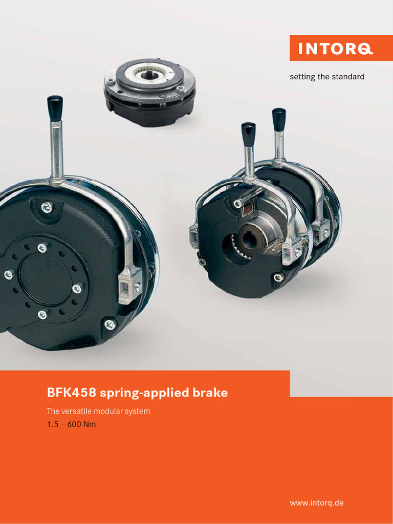 INTORQ BFK458 en 5 2014 | PDF | Electric Motor | Brake