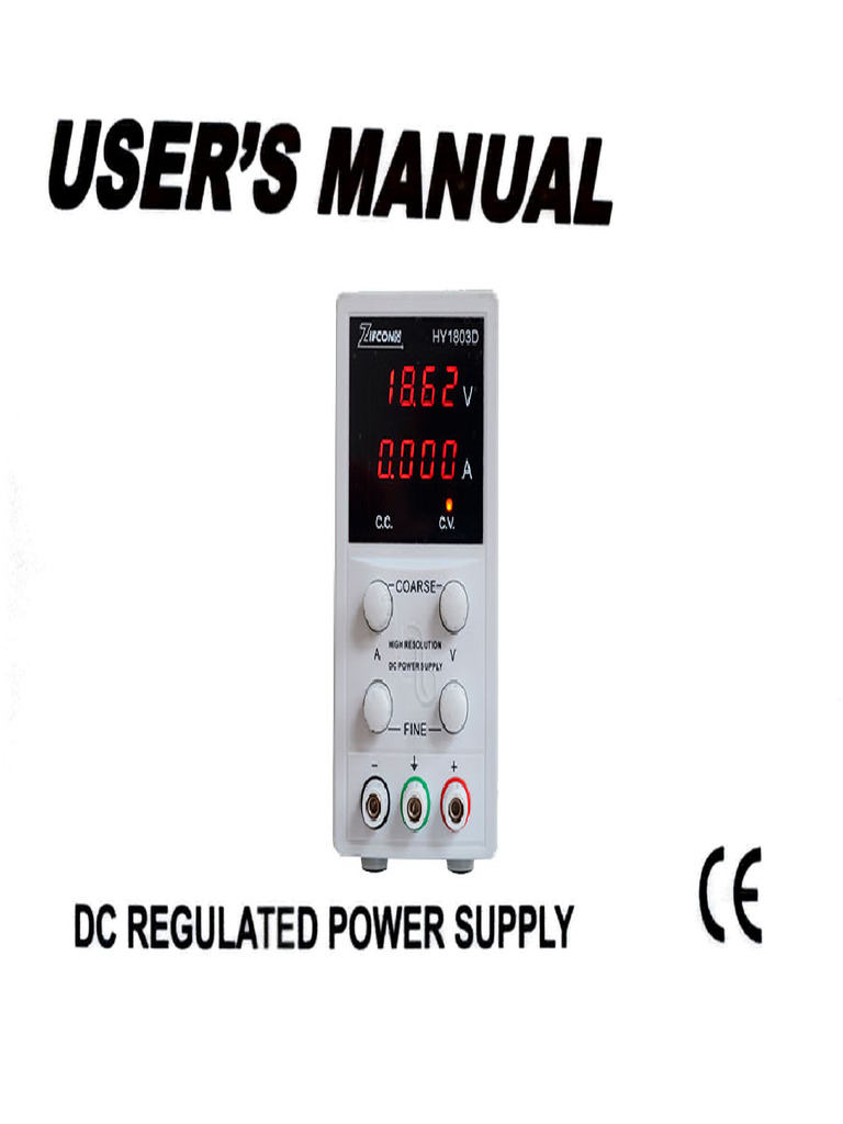 HY1800D | PDF | Power Supply | Power (Physics)