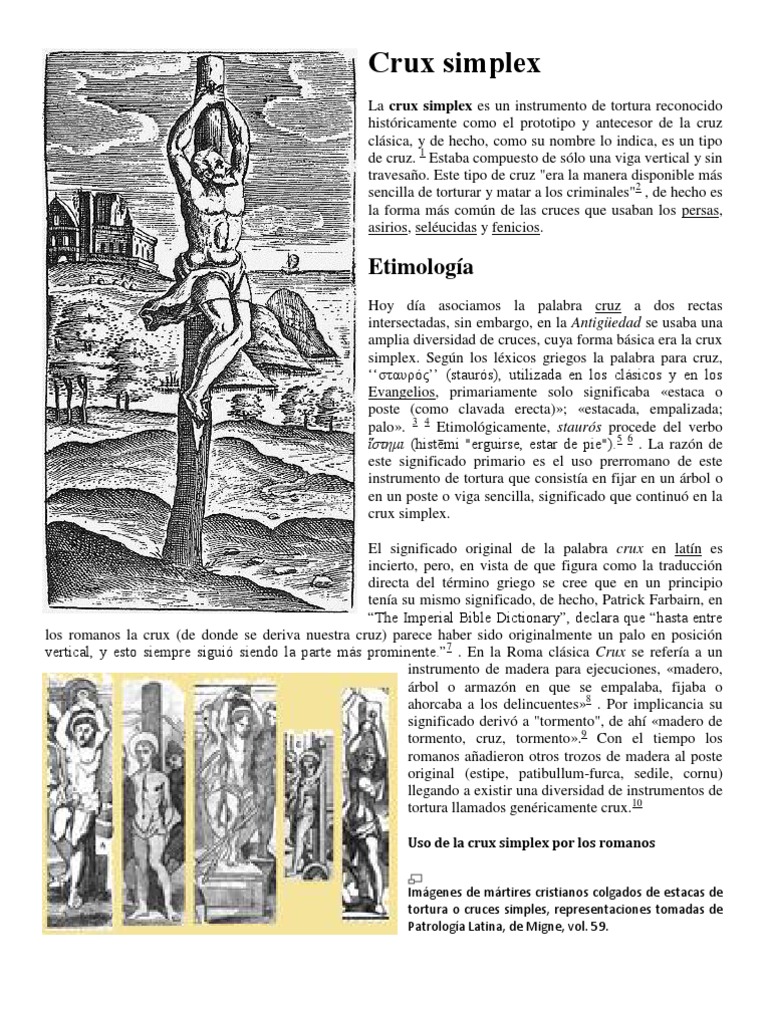 Crux Simplex | PDF | Crucifixión | Castigos