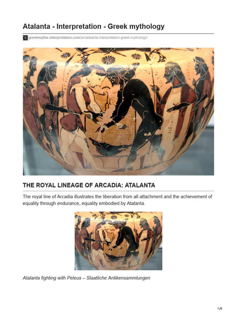 Atalanta - Interpretation - Greek Mythology | PDF