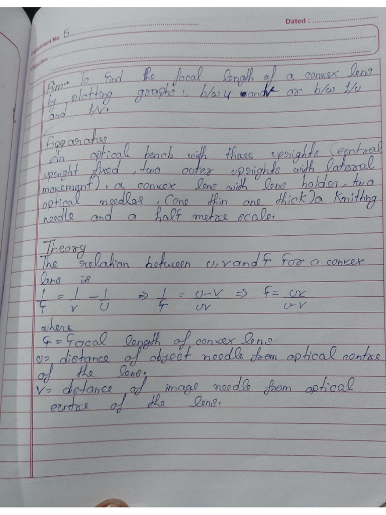 Phy Experiment 5 | PDF