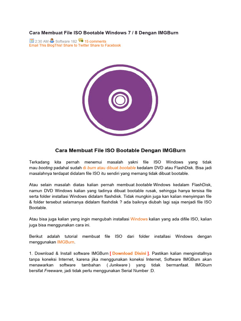 Cara Membuat File Iso Dari Folder Dan Membuat Bootable Dari Flashdisk ...