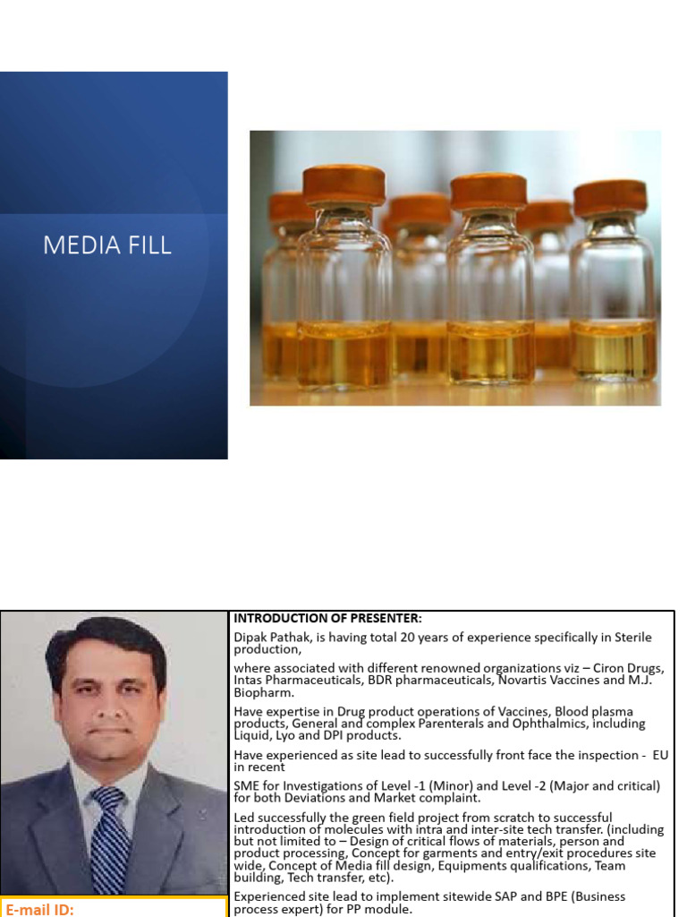 Media Fill Experienced Approach As Per Guidelines 1694088476 | PDF