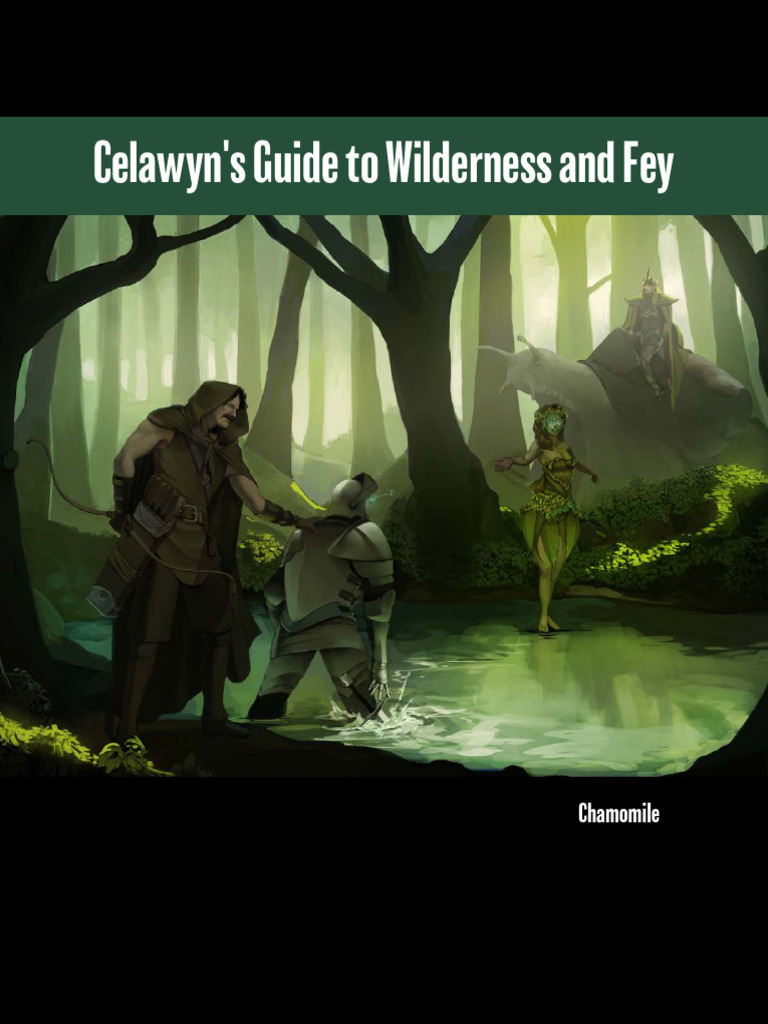 Celawyn's Guide To Wilderness and Fey | PDF | Werewolves | Fairies