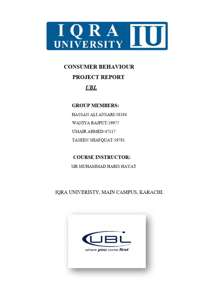 Consumer Behavior final Report | PDF