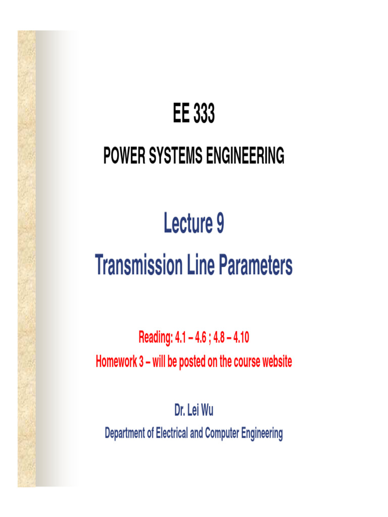 Lecture EE333 - Lecture 9 | PDF | Science & Mathematics | Computers