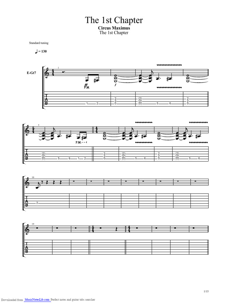 Guitar Tabs for Circus Maximus | PDF